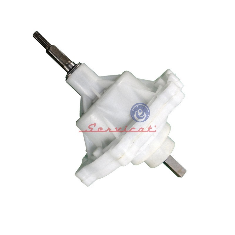 TRANSMISIÓN LAVADORA EJE CUADRADO ARRIBA 2,1CMLARGO, CUADRADO Y ROSCA ABAJO 6 HUECOS MABE ...